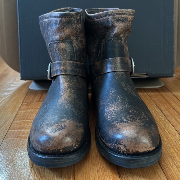 Frye | Shoes | Nwt Frye Veronica Short Bootie Black Distressed | Poshmark